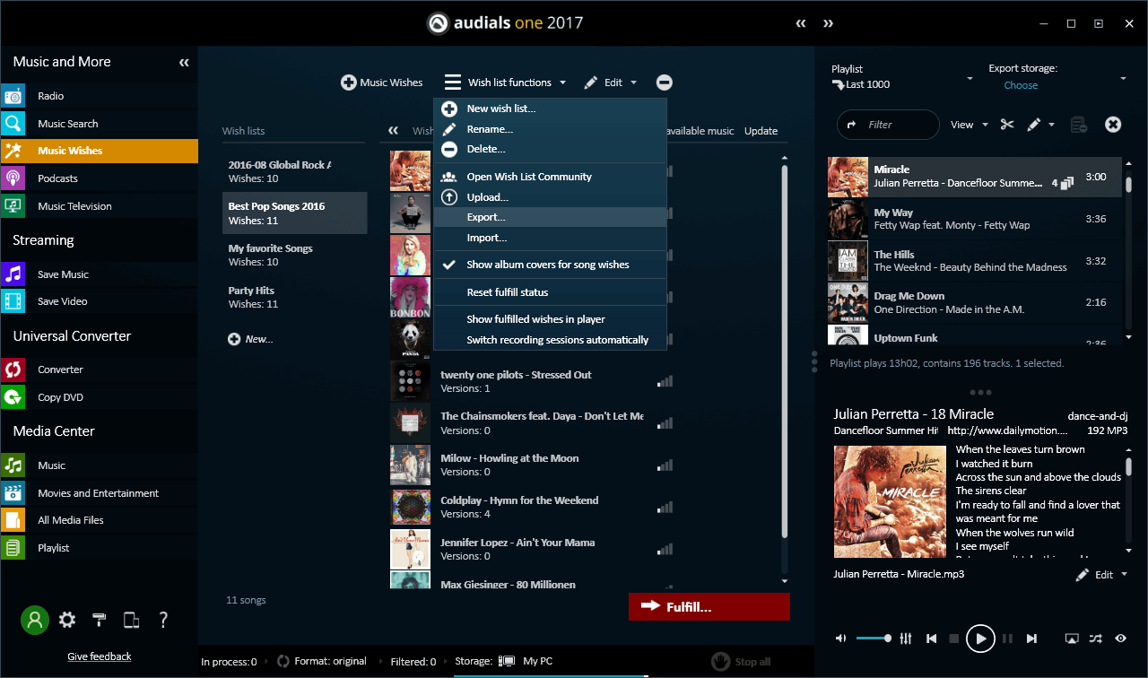 Audials One 2017 の新機能 | Audials 公式サイト
