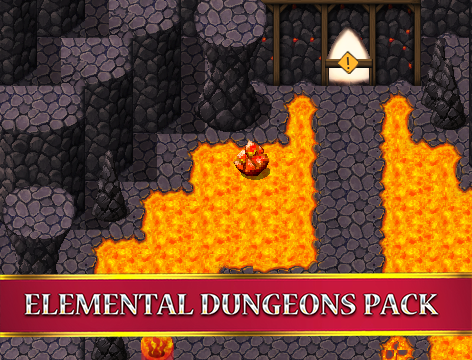 Elemental Dungeons Tiles| RPG Maker | Create Your Own Game!